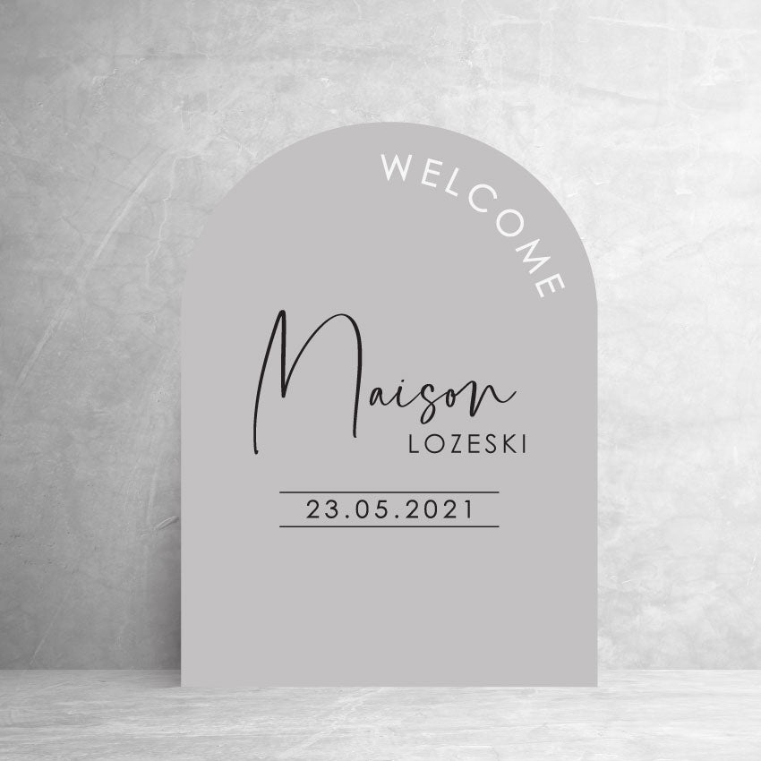 Maison Welcome Board – Carte Elegante